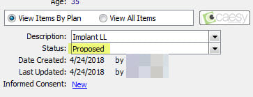 Eaglesoft and Multiple Treatment Plans